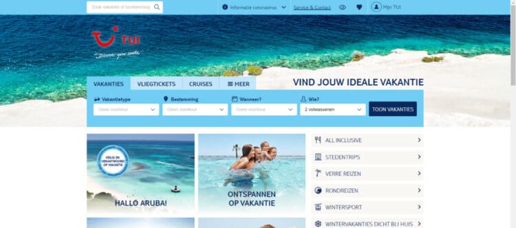 TUI.nl voor zevende jaar op rij verkozen tot populairste reiswebsite ...